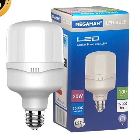 Jual Lampu LED 20W Daylight MEGAMAN 20 Watt 6500K Bohlam Putih ...