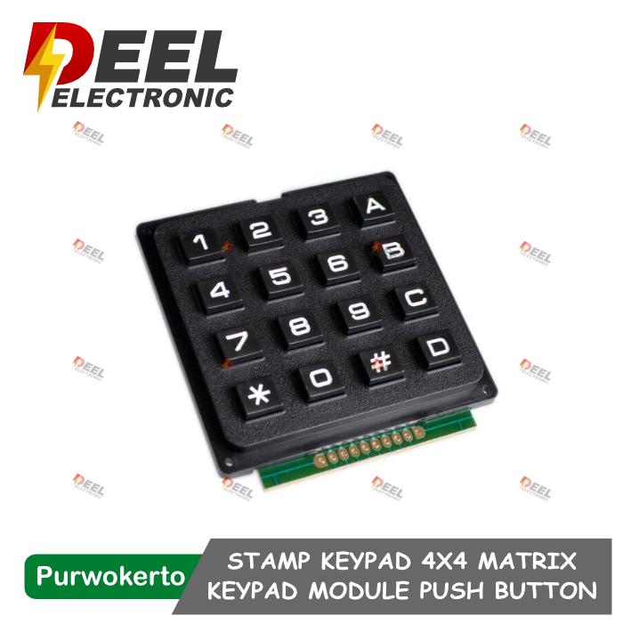 Jual STAMP KEYPAD 4X4 MATRIX KEYPAD MODUL PUSH BUTTON ARDUINO FOR ...