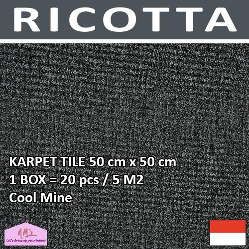 Jual RICOTTA Karpet Tile polos alas lantai kantor hotel gym elegan ...