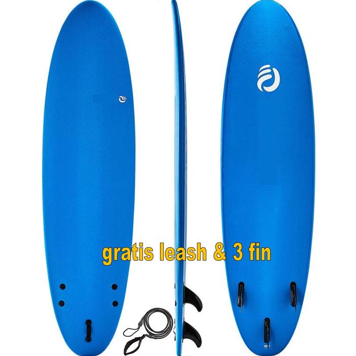 Jual Surfboard Papan Selancar Surfing Surf Board Anak soft top 7 feet ...
