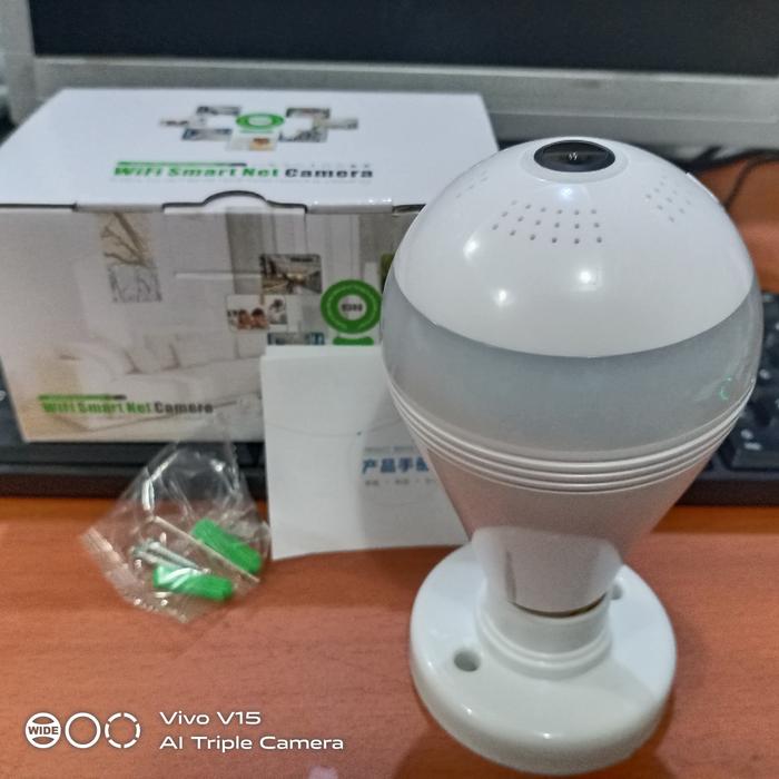 Jual Ip Camera Cctv Lampu Wireless Ip Kamera Cctv Wifi Bohlam Ip Cam B13 - Memory 32 Gb Di ...