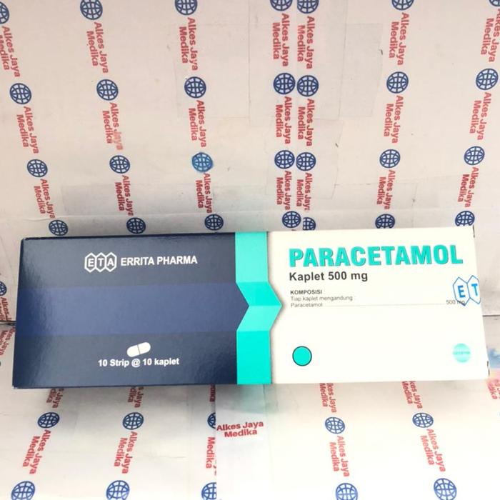 Jual Paracetamol 500 mg Erita Box Isi 10 Strip - Obat Demam / Pusing ...