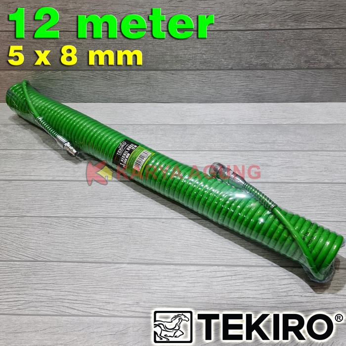 Jual Selang Recoil Compressor TEKIRO 12 meter Slang Angin Kompresor ...