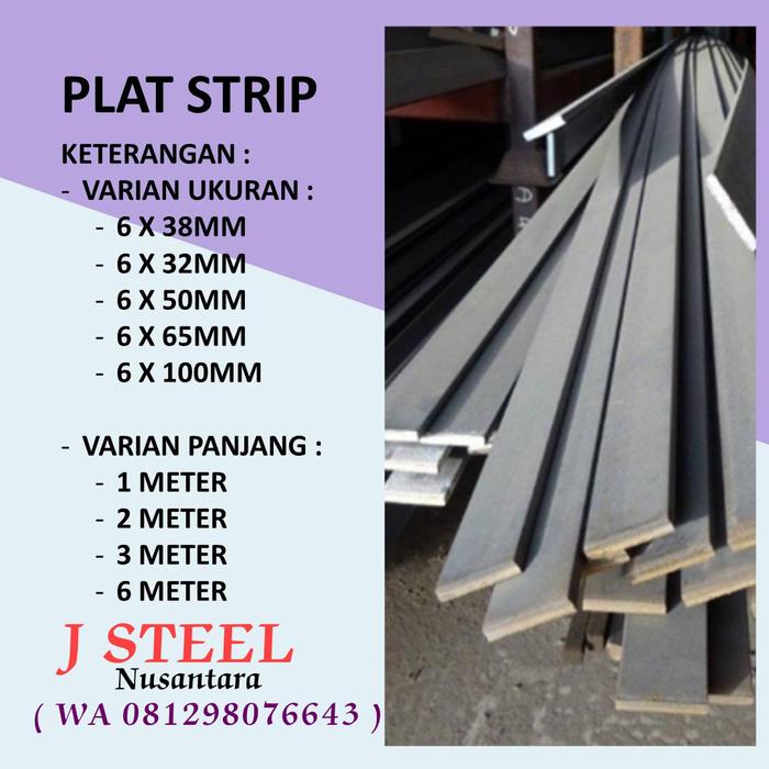 Jual Besi plat strip 6mm x 65mm x 1meter - Kota Tangerang - jsteel ...