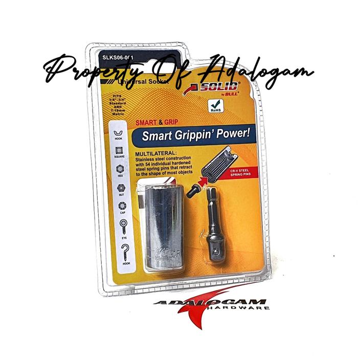 Jual SOLID Universal Kepala Socket - Gastor Adaptor Mata Shock Sok ...