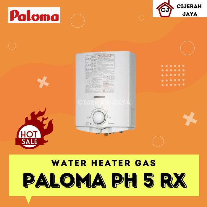 Jual Water Heater Gas Paloma PH 5RX / Pemanas Air Gas Paloma Garansi Resmi - Kota Bandung ...