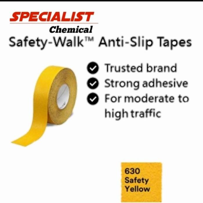Jual ANTI SLIP 3M 630- B YELLOW - SAFETY WALK TAPE 630B - ANTI LICIN LANTAI - Kota Tangerang ...