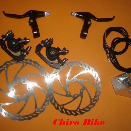 Jual rem sepeda disc brake set mekanik Optimax plus rotor - Kota Bekasi ...