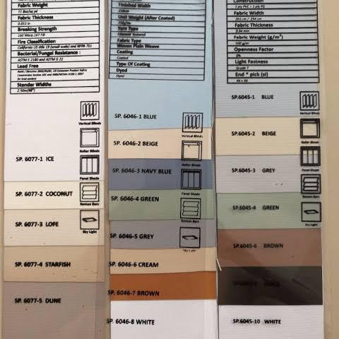 Jual sharp point rollerblinds roller blinds blind blackout 100% sp ...