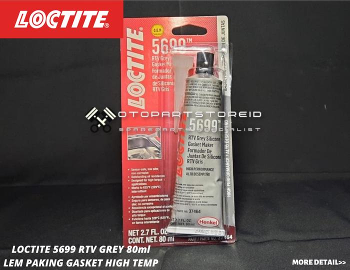 Jual LEM PAKING GASKET LOCTITE RTV 5699 GREY 80ml MADE IN USA HIGH-TEMP ...
