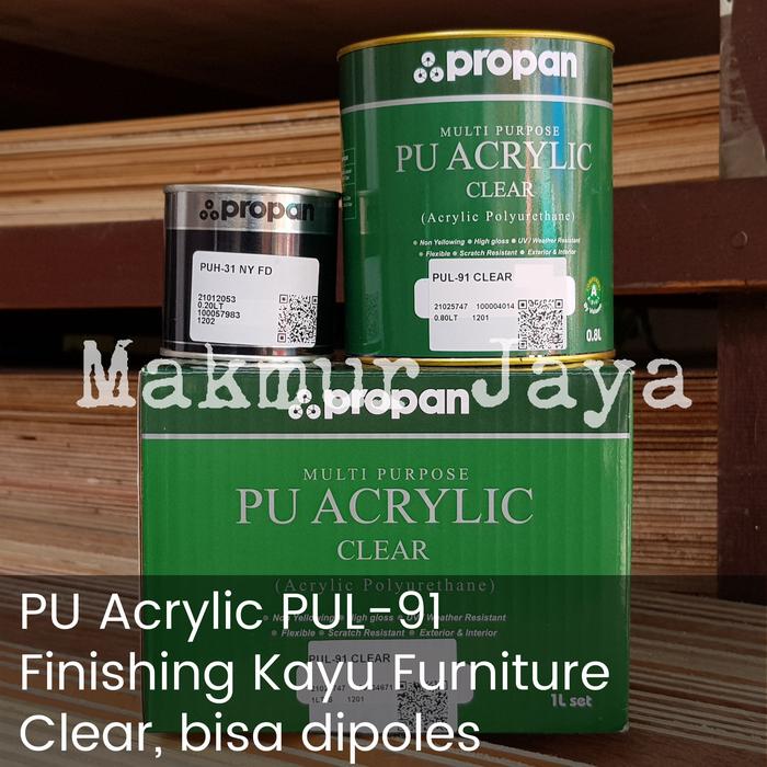 Jual Propan PUL-91 PU Acrylic Cat Clear Polyurethane - Semi Gloss ...