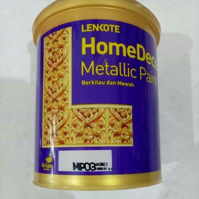 Jual Cat Tembok Emas Gold Metalik Homedeco 1kg Dinding Gypsum List Grc ...