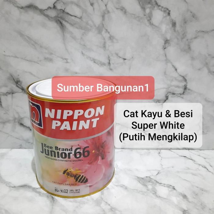 Jual Cat Kayu dan besi Bee Brand Junior66 Nippon Paint 1kg Warna pagar ...
