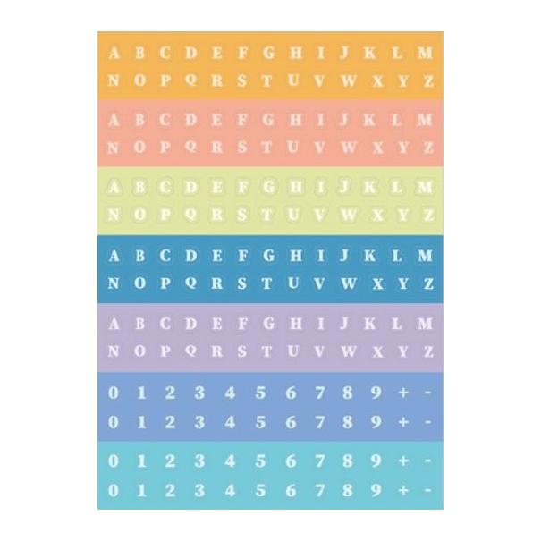 Jual Alphabet Numbers Stickers Stiker Sheet Deco Bujo Polcos Alfabet ...