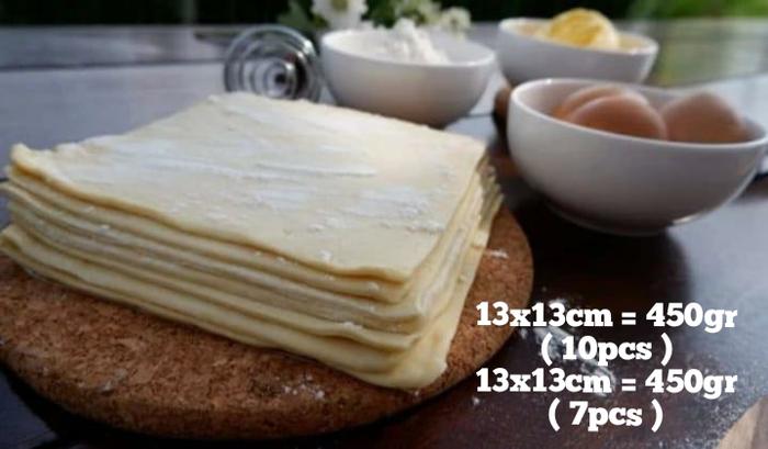 Jual KULIT PUFF PASTRY SHEET NADINE 450gr-Kulit Zuppa Soup-Picnic roll ...