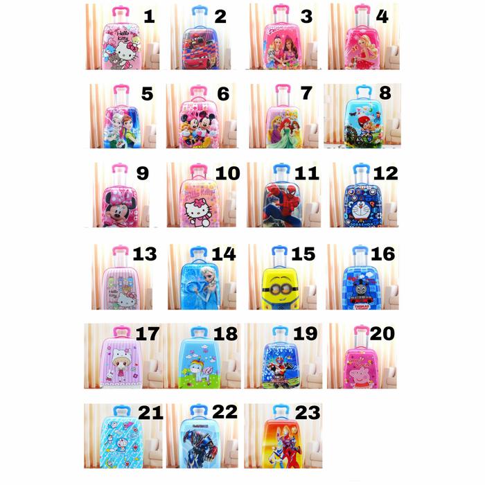 Jual Tas Koper Kids Travel Luggage Anak Kartun Trolley Troli Suitcase ...