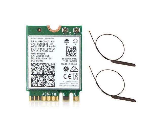Jual Intel 8265 WiFi 5 Dual Band AC Wireless BT 4.2 PCI Express pcie 2G ...