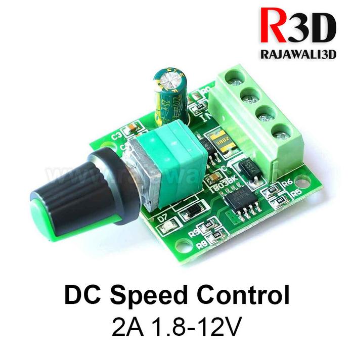 Jual PWM Motor DC Speed Controller 2A 1.8-12V Dimmer Pengatur Kecepatan ...