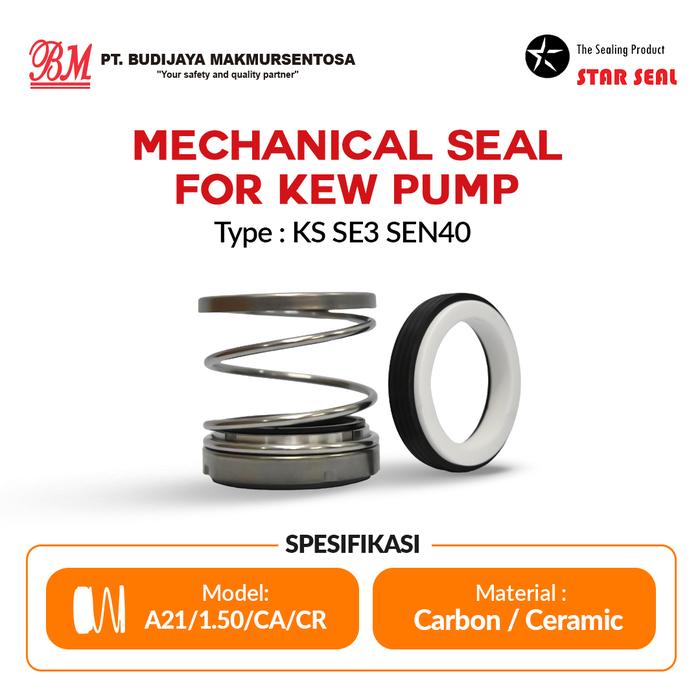 Jual STAR MECHANICAL SEAL FOR KEW PUMP CARBON VS CERAMIC - KS SE3 - SEK 80 - Kota Medan - VTV ...