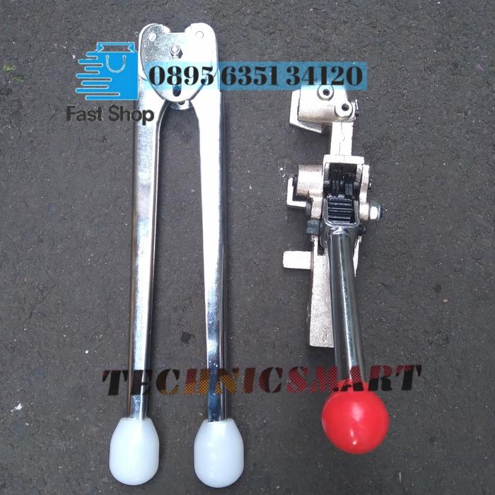 Jual Spot packing steel set 3/4 inch alat packing clamp besi manual ...