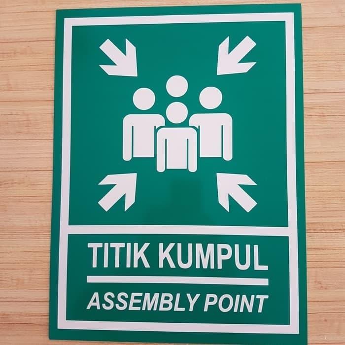 Jual PLAT TITIK KUMPUL 35 x 50cm ASSEMBLY POINT - Jakarta Barat ...