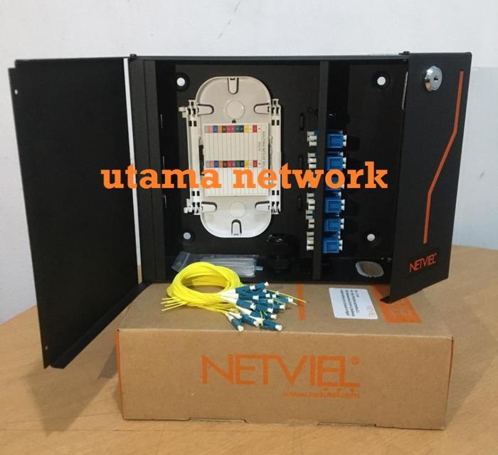 Jual Netviel OTB Wallmounted 48 port LC adapter Multimode + Pigtail LC ...