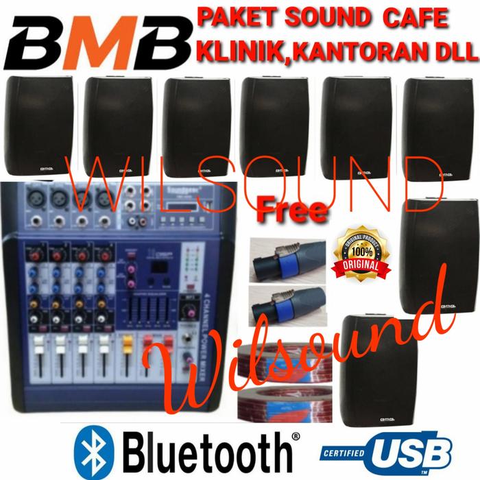 Jual PAKET SOUND CAFE KANTORAN 8 SPEAKER BMB POWER MIXER ORIGINAL ...