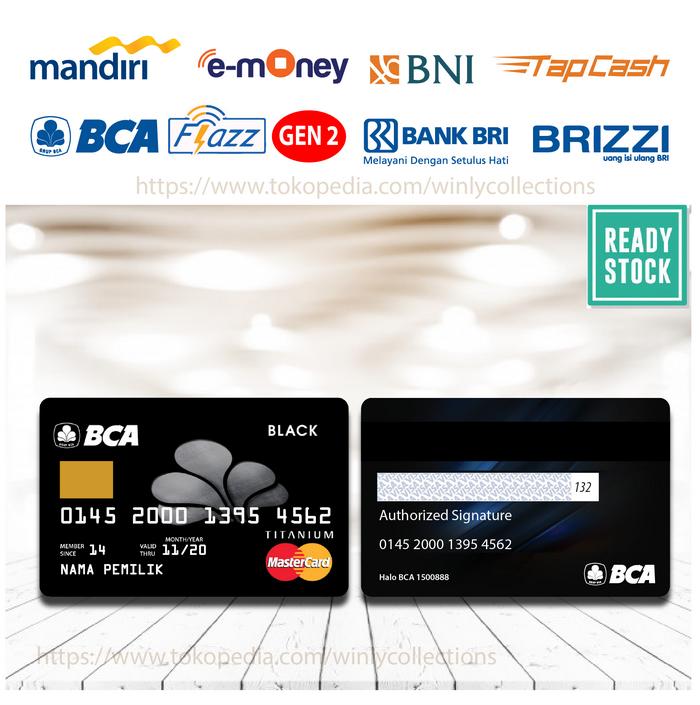 Jual Kartu Emoney FLAZZ BCA Design Black Card FLAZZ gen 2 terbaru - 2 ...