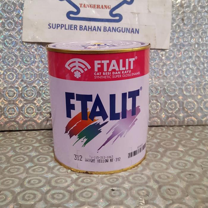 Jual Ftalit Cat Minyak Besi Dan Kayu Sintetic Paint Bright Yellow KF ...