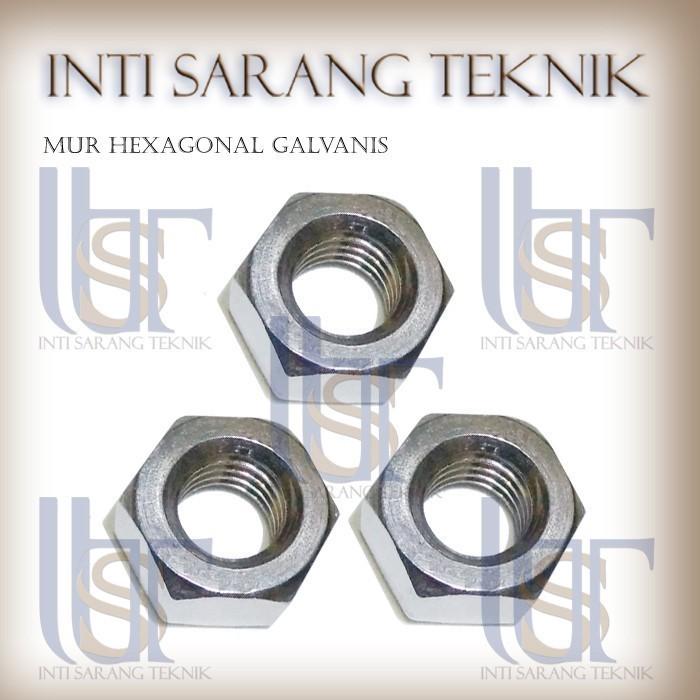 Jual mur m12 , mur galvanis m12 hexagonal , nut m12 - Jakarta Pusat ...