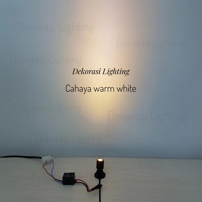 Jual LAMPU DOWNLIGHT LED MINI KECIL 1W SPOTLIGHT SOROT PUTER ARAH ...