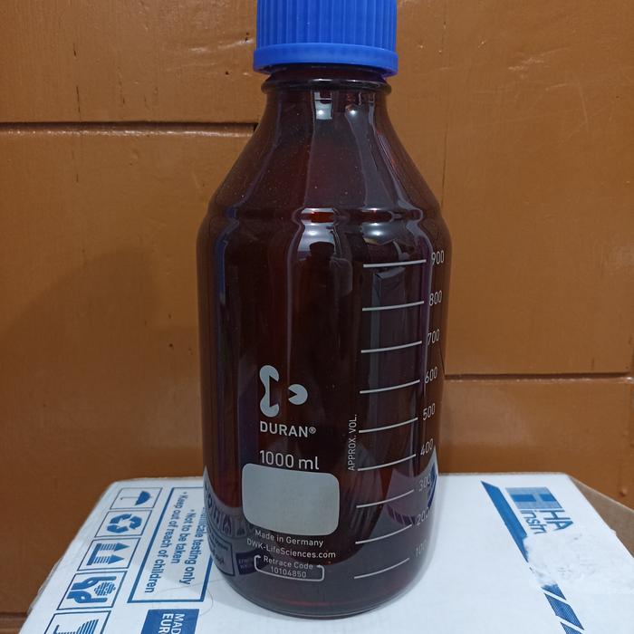 Jual DURAN LABORATORY AMBER 1000 ML-BOTOL SCHOTT DURAN COKLAT 1L ...