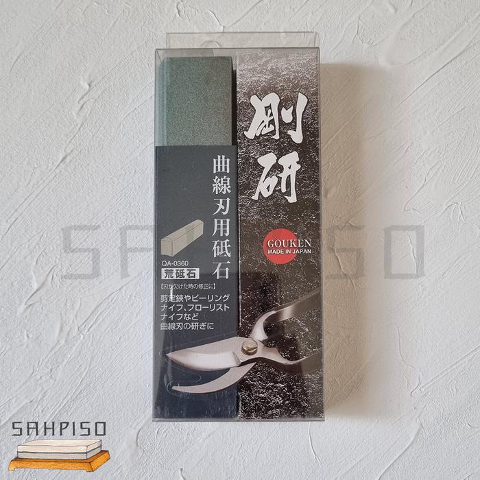 Jual Naniwa Gouken Curved Stone 220 grit Whetstone batu asah gunting - Kota Tangerang Selatan ...