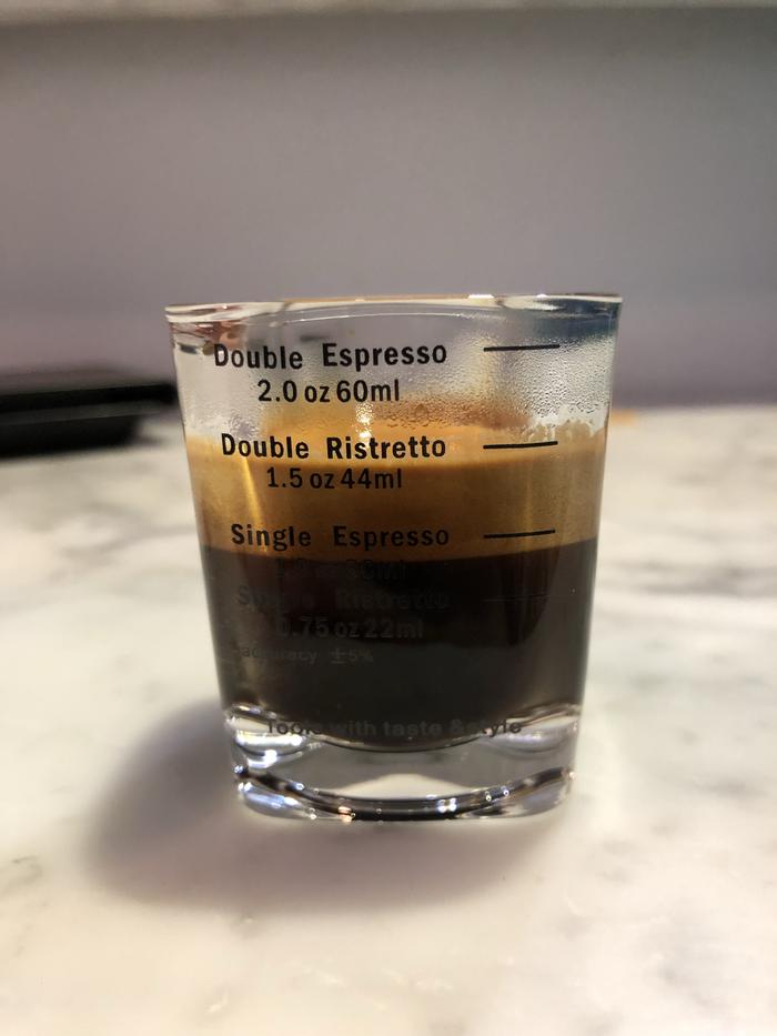 Jual Espresso shot glass - gelas takar kopi sloki - gelas ukur persegi ...