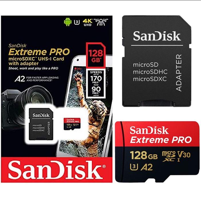 Jual Micro Sd Card Sandisk Extreme Pro 128gb/256gb/512gb/1tb Memory ...