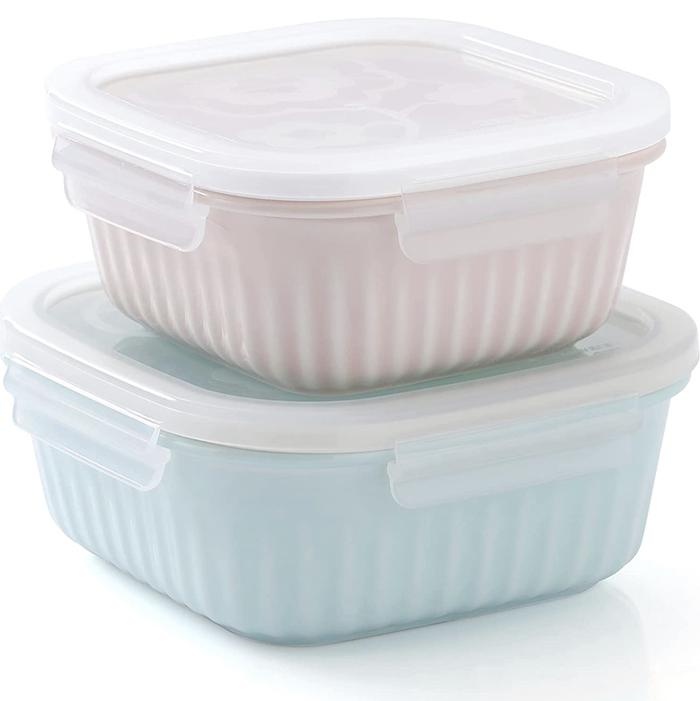 Jual ZEN & Lock Pleats Airtight Container Square Boxes Set of 2 Saint ...
