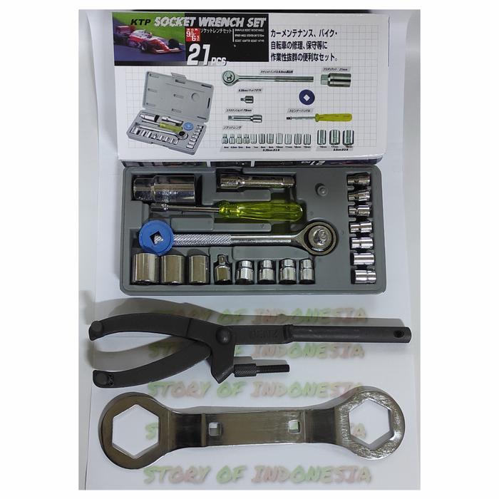 Jual Paket Tracker CVT + Kunci Tahanan Kopling 39x41 + Kunci Sok Set 21 Pcs - Jakarta Barat ...