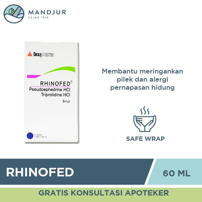 Jual Rhinofed Sirup 60 mL - Obat Flu, Pilek, Demam, Hidung Tersumbat ...
