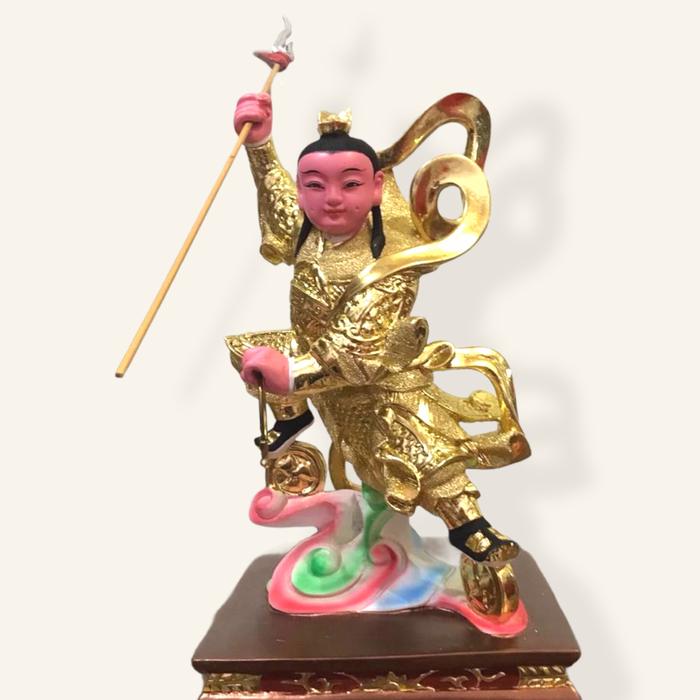 Jual patung dewa naca / ne zha/ lo cia taiwan uk 10 inch kayu - Jakarta ...