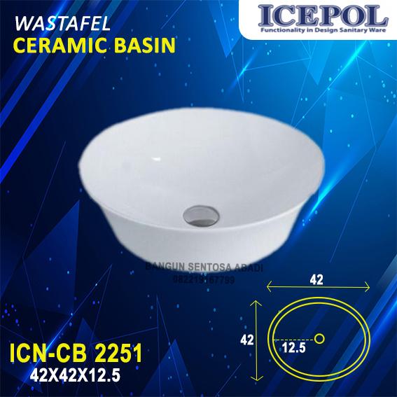 Jual WASTAFEL BULAT MEJA ICEPOL IC-2251 / WASHTAFEL CUCI TANGAN ...