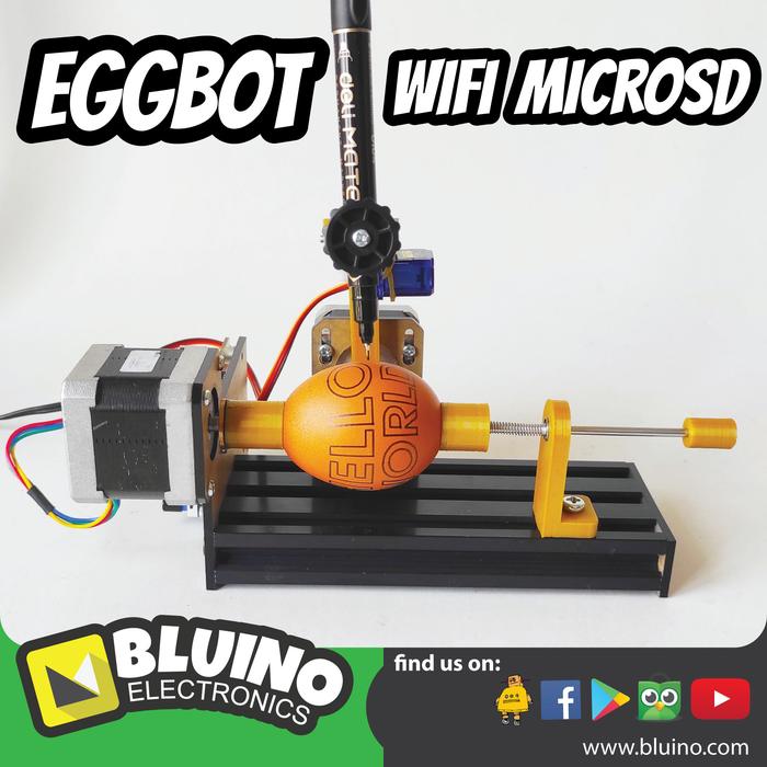 Jual Eggbot Drawing Robot Wifi ESP32 Plotter Pen Egg Robot DIY CNC ...