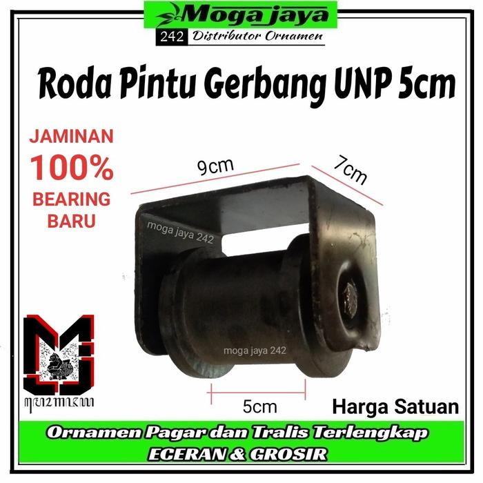 Promo roda unp 5cm bearing baru roda pintu gerbang - roda only - Kab ...