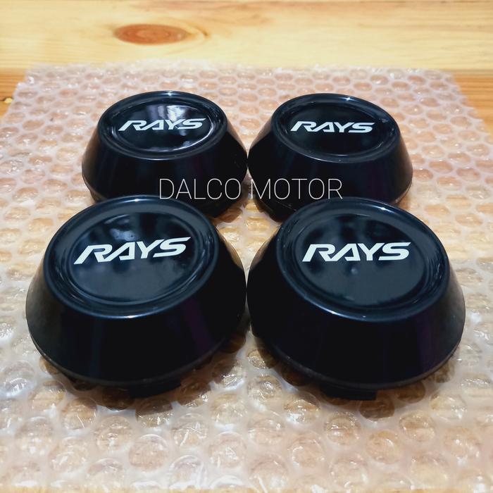 Jual tutup velg dop roda velg racing RAYS hitam diameter kaki 6cm ...
