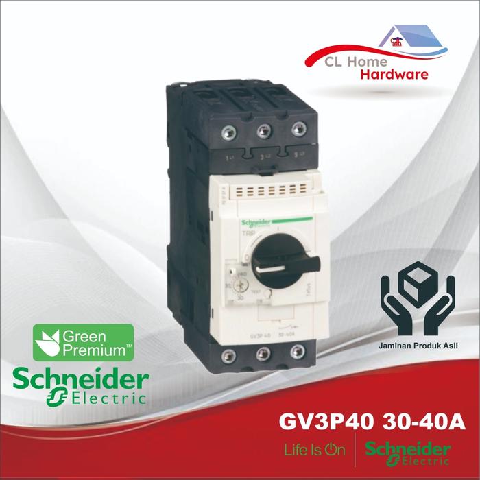 Jual GV3P40 SCHNEIDER Motor Circuit Breaker Thermal Magnetic GV3P 30 ...