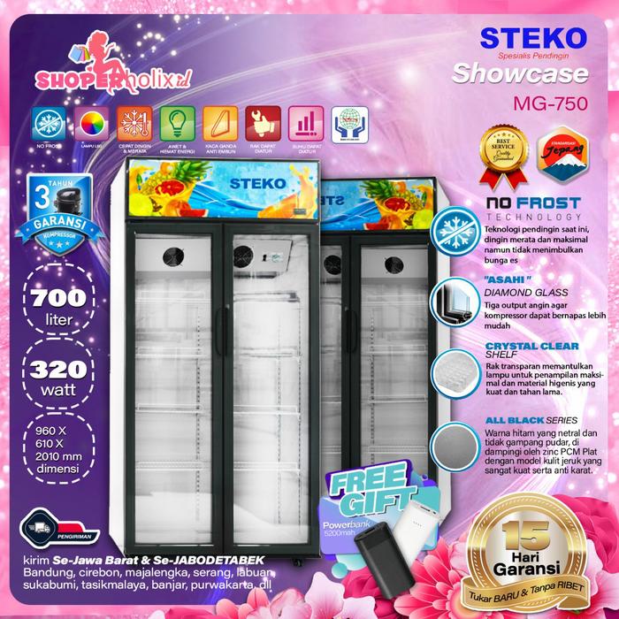 Jual SHOWCASE 2 PINTU STEKO MG 750 700 LITER BERGARANSI RESMI - Kota ...