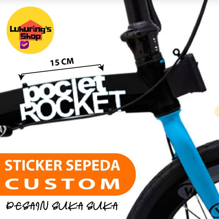 Jual Cutting Sticker Vinyl Custom Nama Frame Sepeda Signature Tanda ...