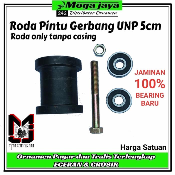 Promo roda unp 5cm bearing baru roda pintu gerbang - roda only - Kab ...