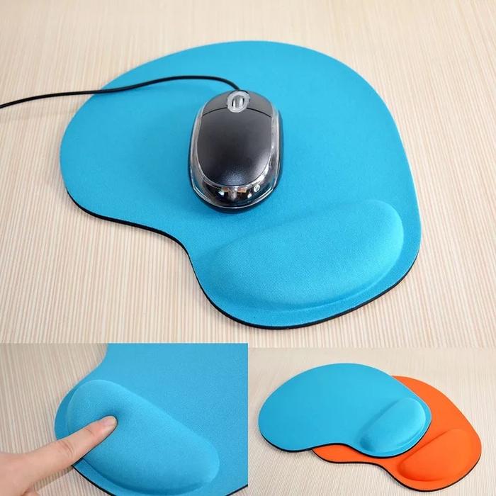 Jual Bantalan Mouse Silikon Mousepad Memory Foam - Biru - Kab ...