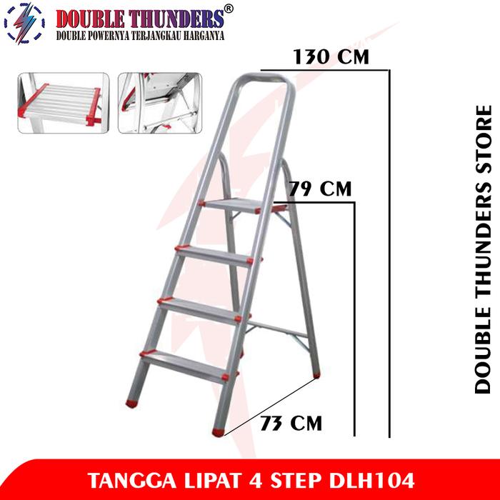 Jual DT DLH104 Tangga Lipat 4 Step 1,3 Meter - Jakarta Pusat - Double ...