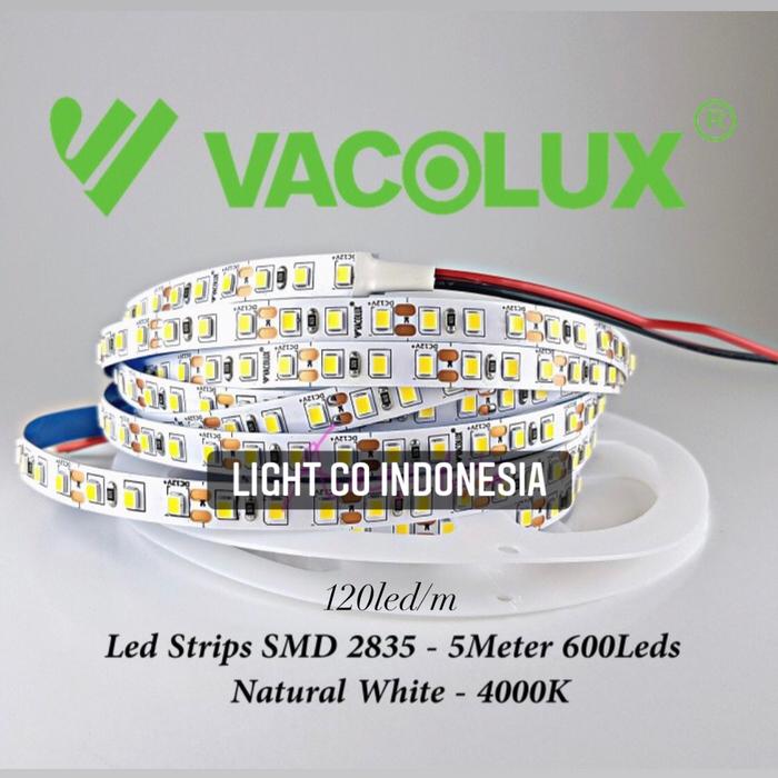 Jual Vacolux Led Strip 2835 4000k Natural White 120led/m 5M 600led ...